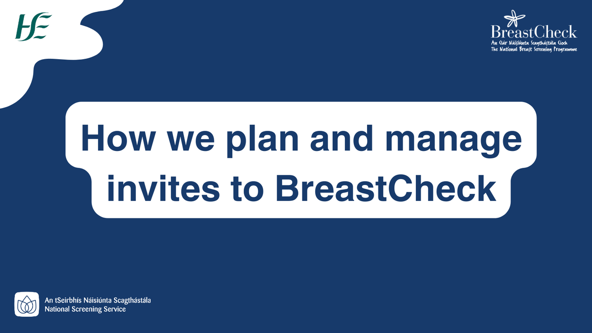 How we plan and manage invites to BreastCheck - Corporate