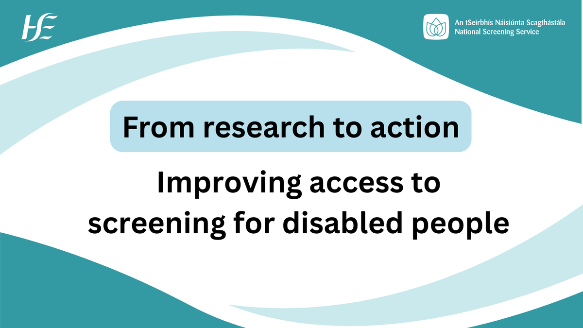From research to action: improving access to screening for disabled people